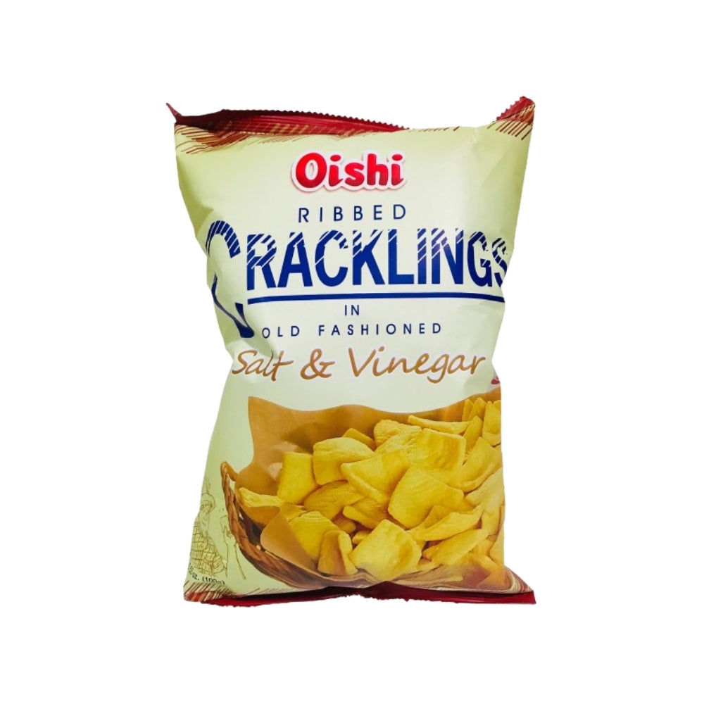Oishi - Salt & Vinegar Ribbed Cracklings (90g) (10/carton) – Tasty ...