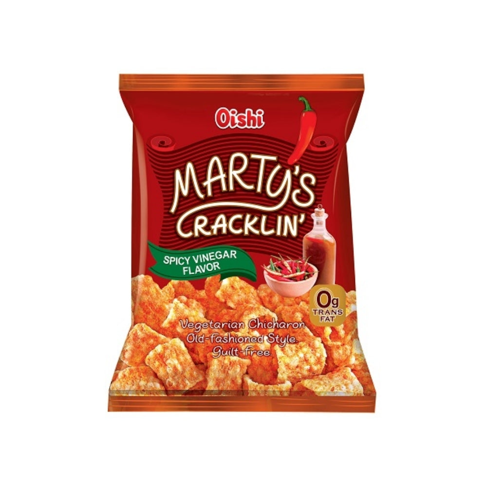 Oishi - Spicy Vinegar Marty's Crunch (90g) (10/carton) – Tasty Snack Asia