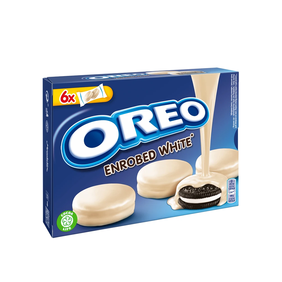 Oreo - White Milk Chocolate Covered Oreos (6/pack) (246g) (10/carton ...