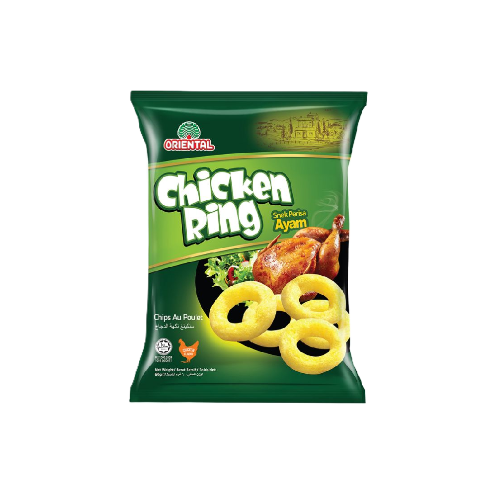 Oriental - Chicken Ring (60g) (10/carton) – Tasty Snack Asia
