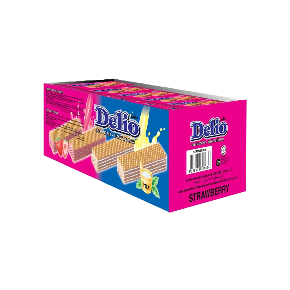 Oriental - Delio Strawberry Cream Wafer (24/pack) (16g) (12/carton ...