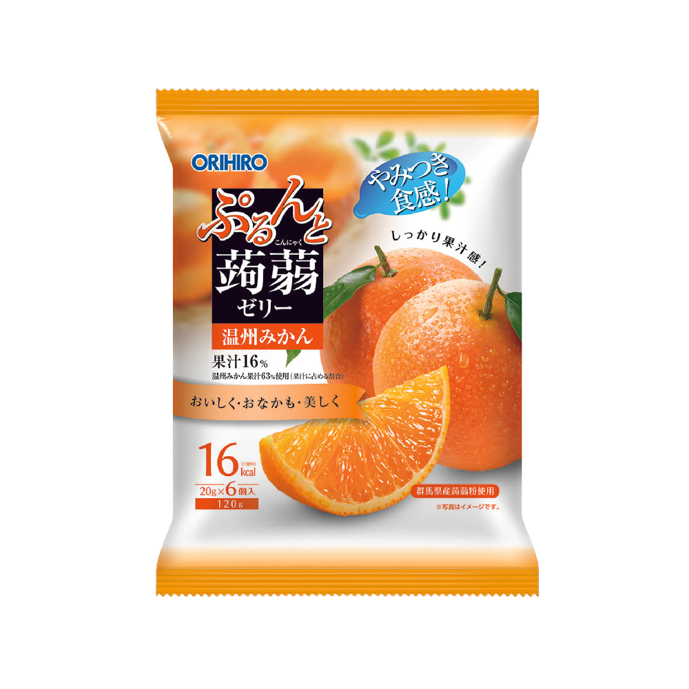Orihiro - Mandarin Orange Konjac Jelly (6/pack) (120g) (24/carton ...