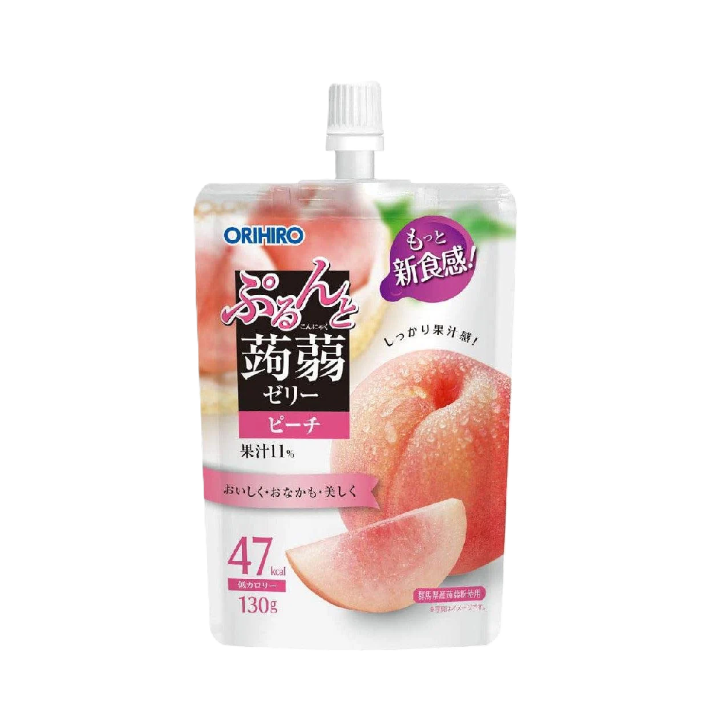 Orihiro - Peach Konjac Jelly Drink (130g) (8/carton) – Tasty Snack Asia