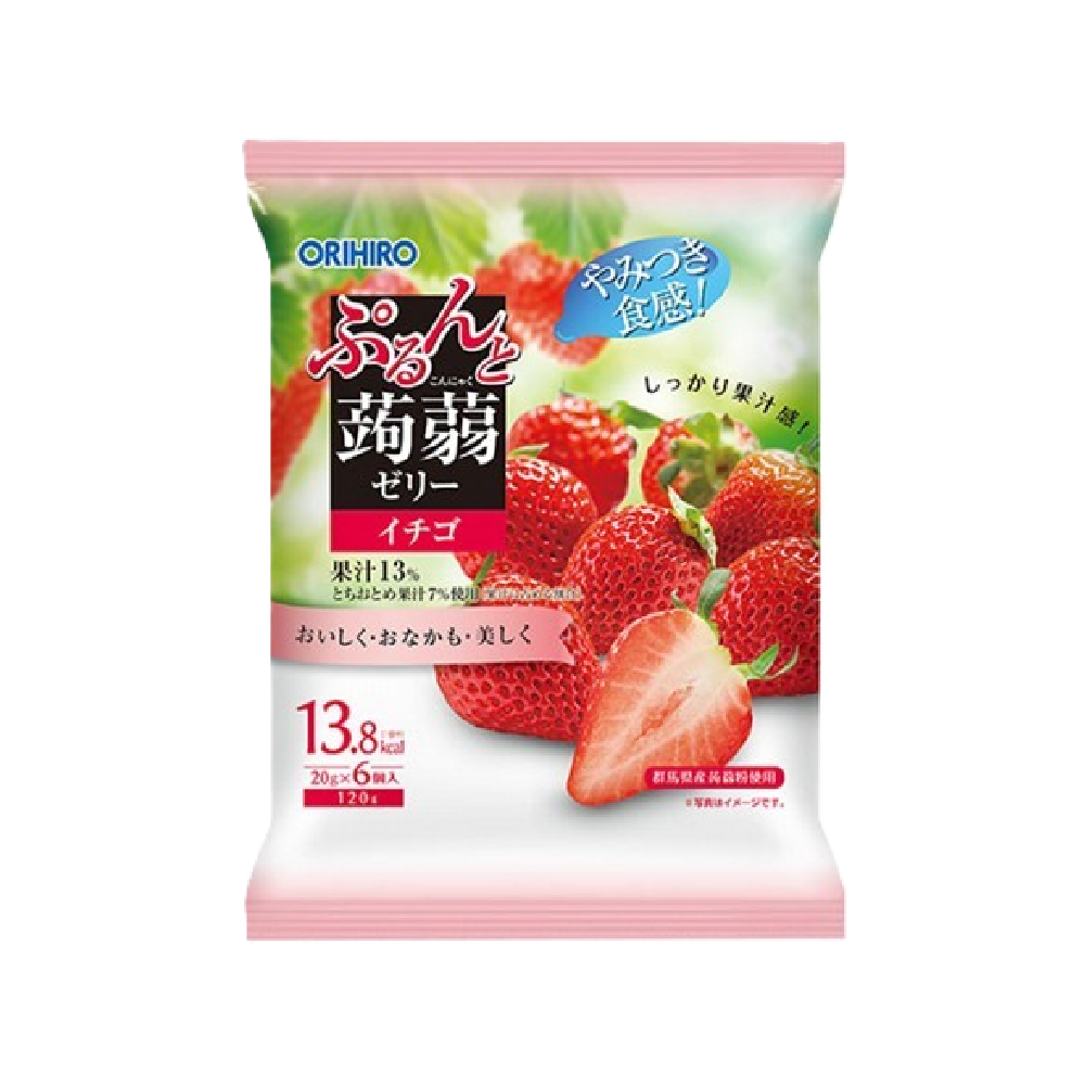 Orihiro - Strawberry Konjac Jelly (6/pack) (120g) (24/carton) – Tasty ...