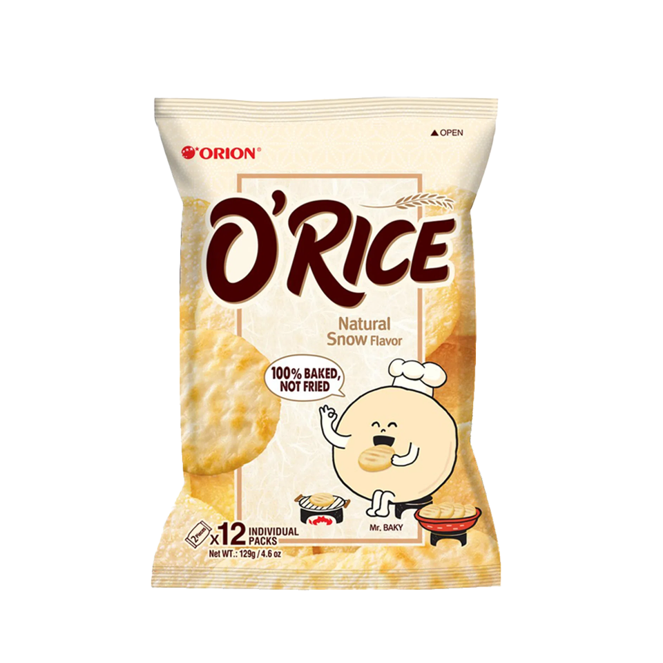 Orion - O'Rice Snow Rice Cracker (95.4g) (10/carton) – Tasty Snack Asia