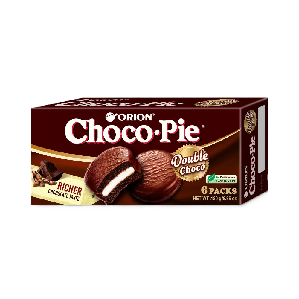 Orion - Choco Pie Double Chocolate (6/pack) (180g) (16/carton) – Tasty ...