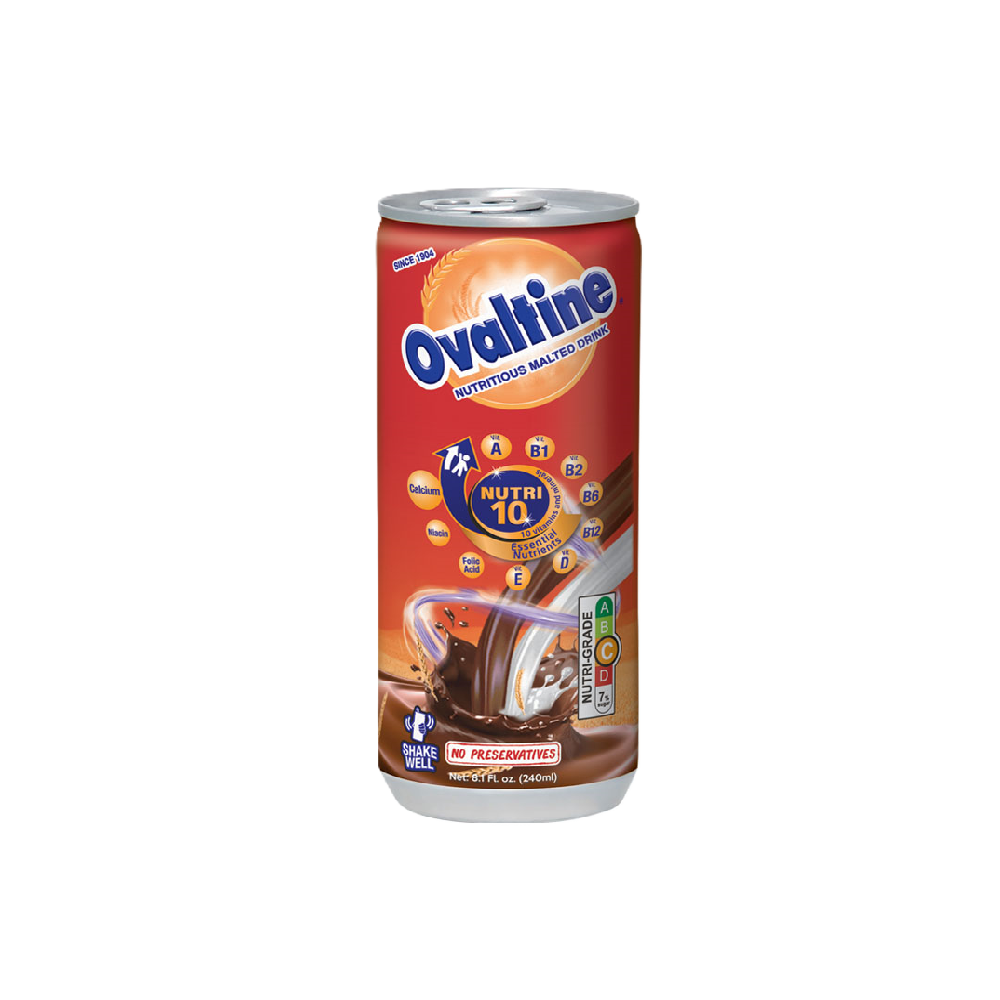 Ovaltine - Malted Choclate Can Drink (240ml) (30/carton) – Tasty Snack Asia