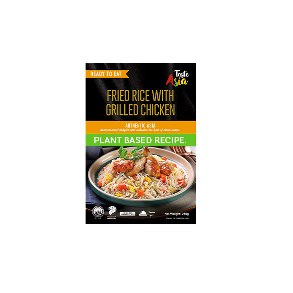 Plant Based Fried Rice with Grilled Chicken – Tasty Snack Asia