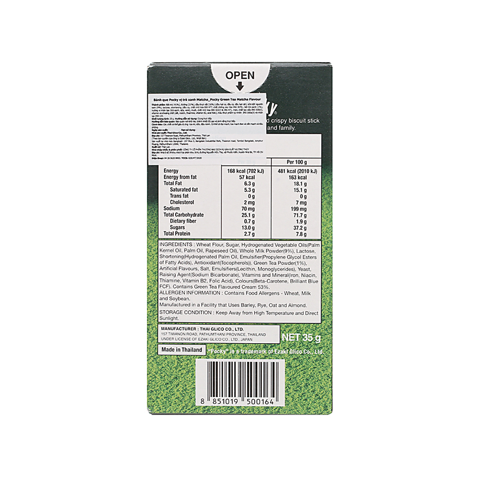 Pocky - Green Tea Matcha Biscuit Sticks (35g) (120/carton) – Tasty ...