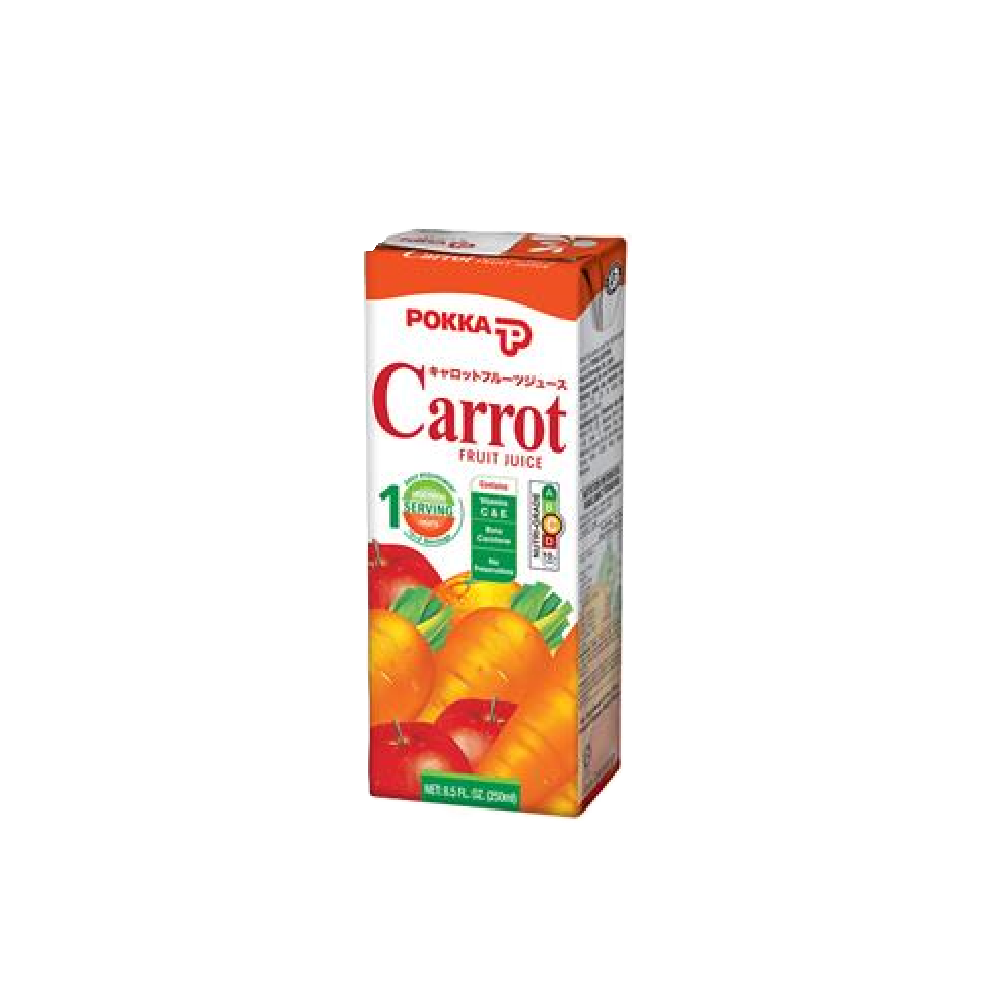 Pokka - Carrot Juice Packet Drink (250ml) (24/carton) – Tasty Snack Asia