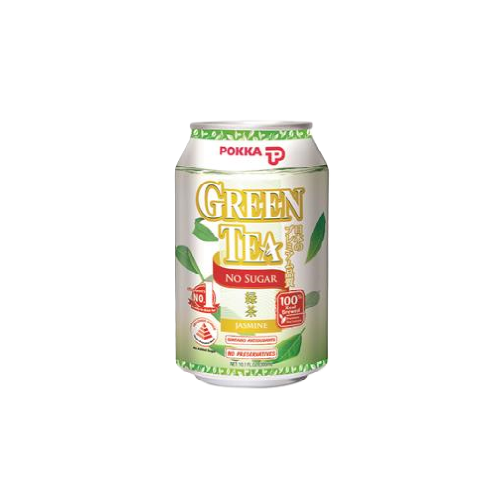 Pokka - Jasmine Green Tea (No Sugar) Can Drink (300ml) (24/carton ...