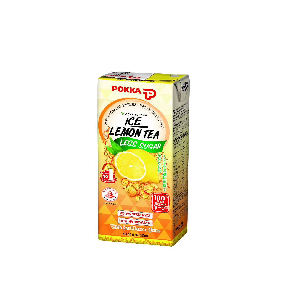 Pokka - Lemon Tea Packet Drink (Less Sugar) (250ml) (24/carton) – Tasty ...