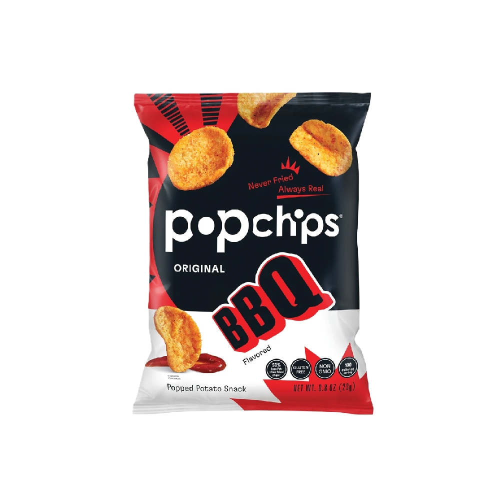 Popchips - Barbeque Potato Chips (22g) (24/carton) – Tasty Snack Asia