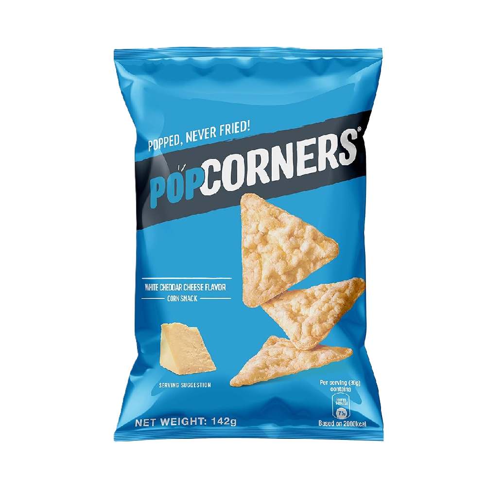 Popcorners - White Cheddar Corn Chips (142g) (12/carton) – Tasty Snack Asia