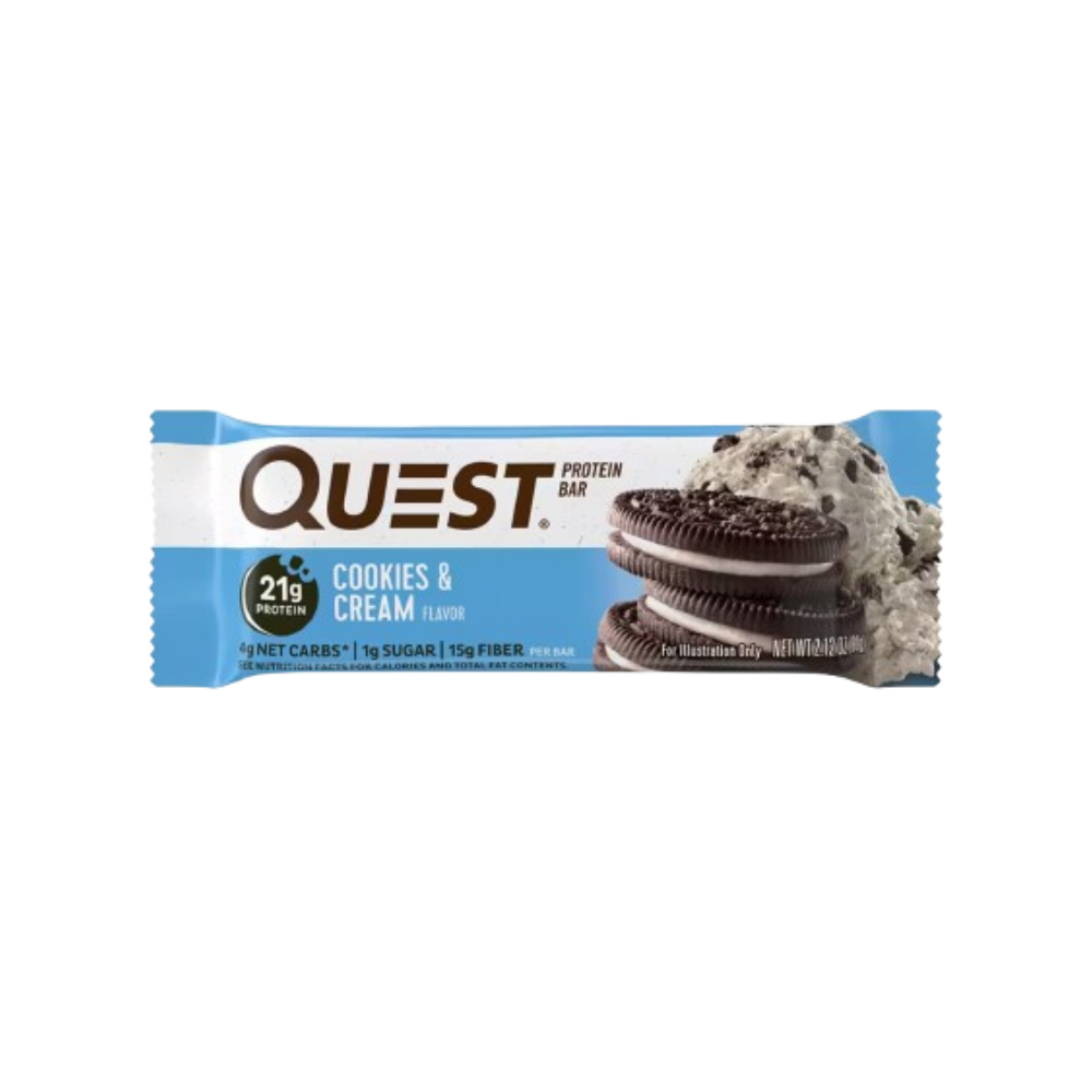 Quest - Cookies & Cream Protein Bar (60g) (12/carton) – Tasty Snack Asia
