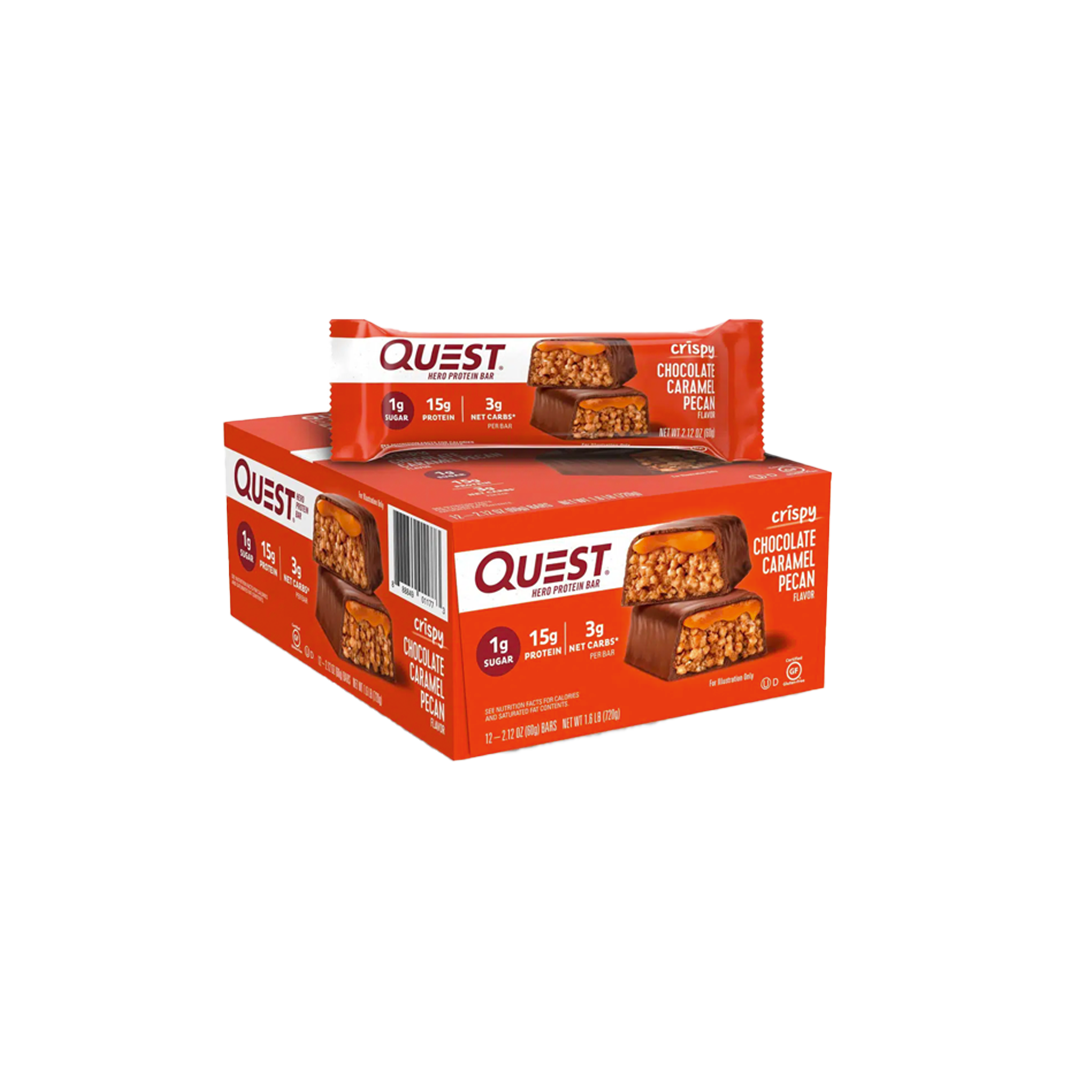 Quest - Crispy Chocolate Caramel Pecan Protein Bar (60g) (12/carton ...