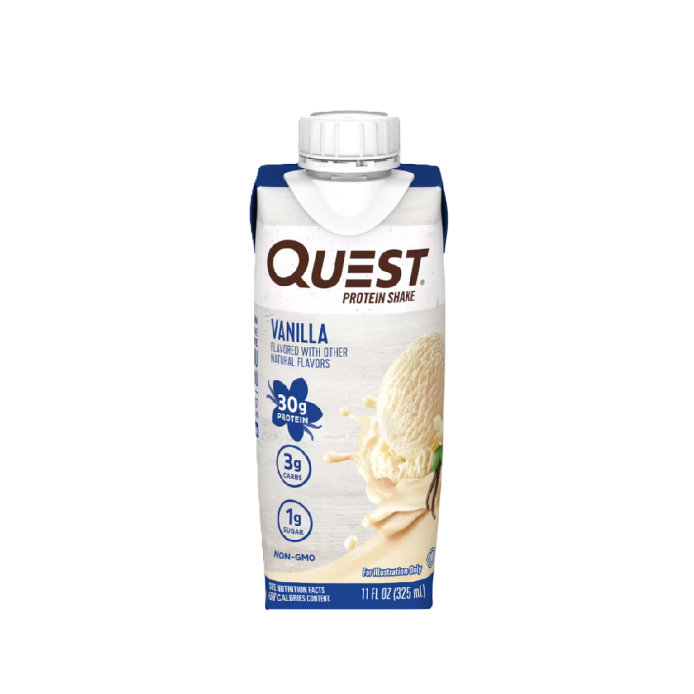 Quest - Protein Shake Vanilla Milkshake (325ml) (12/carton) – Tasty ...