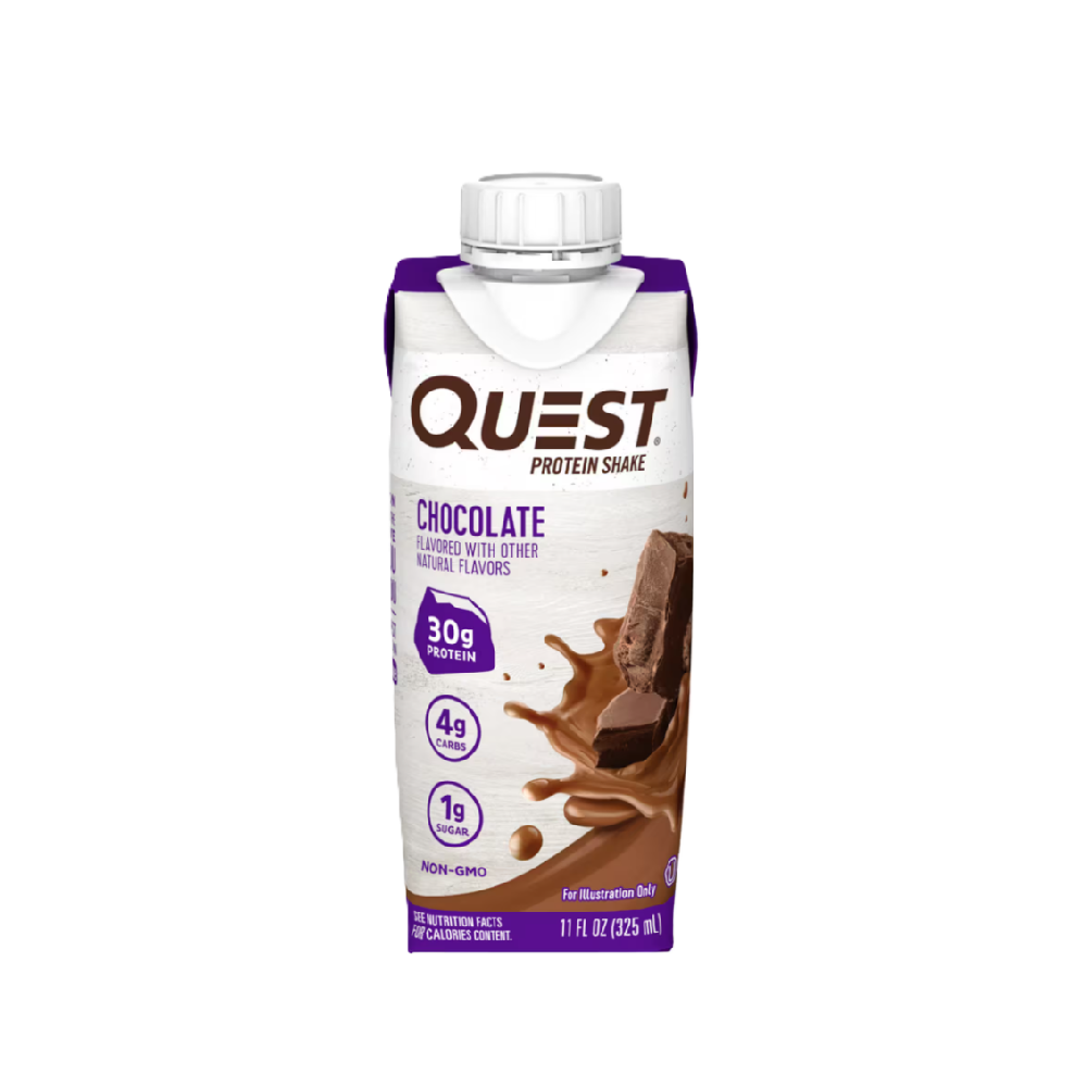 Quest - Protein Shake Chocolate Milkshake (325ml) (12/carton) – Tasty ...