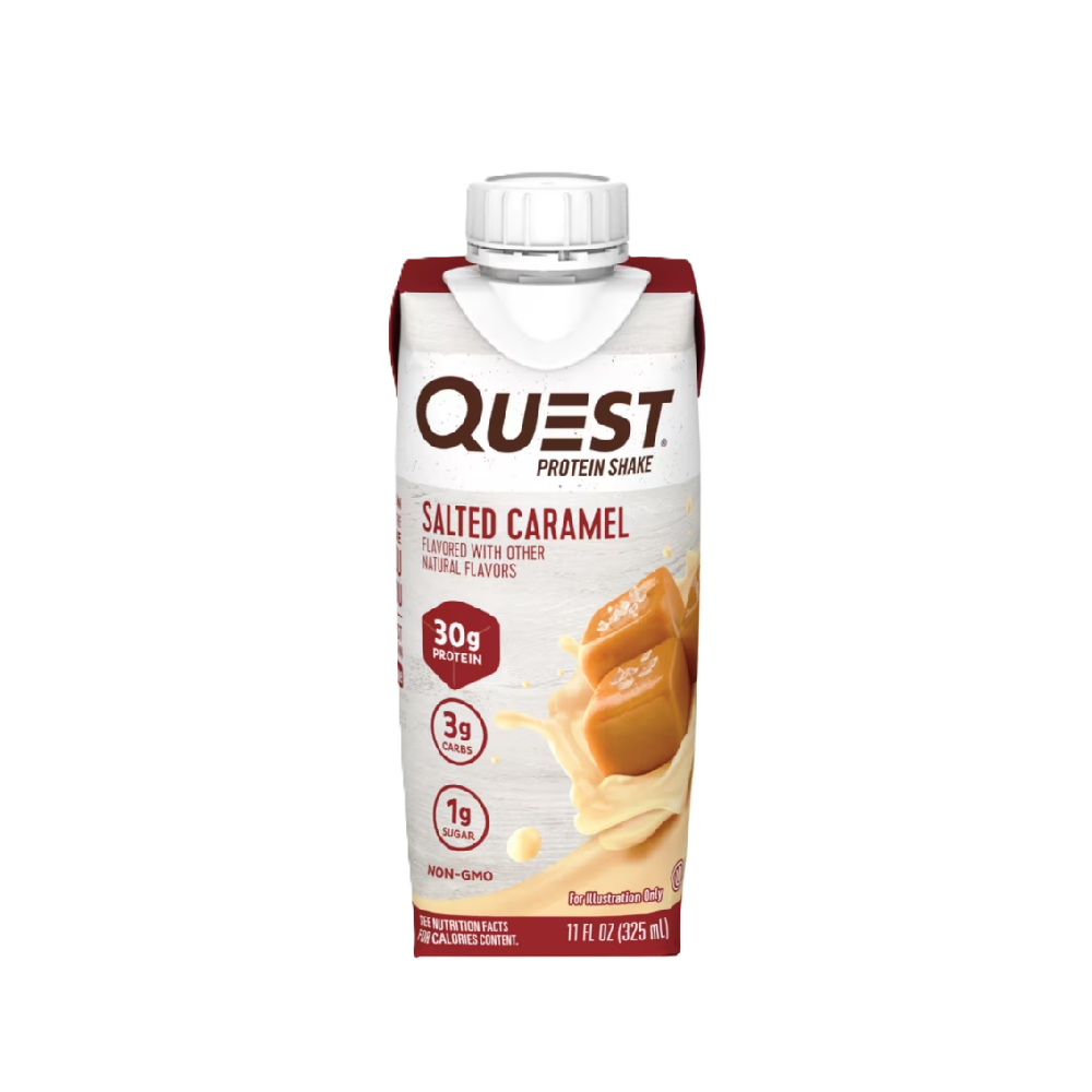 Quest - Protein Shake Salted Caramel Milkshake (325ml) (12/carton ...