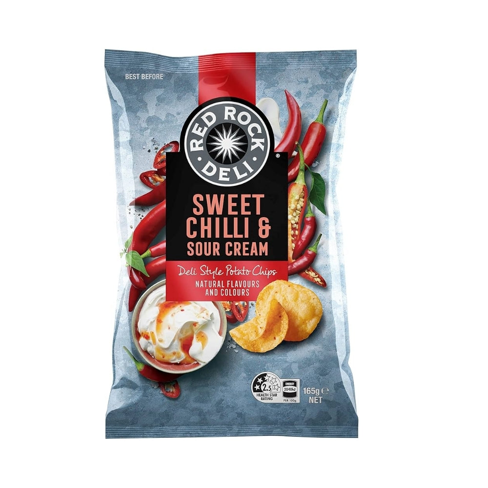 Red Rock Deli - Sweet Chili And Sour Cream Potato Chips (165g) (12/car ...