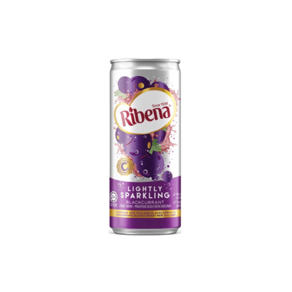 Ribena - Sparking Blackcurrant Can Drink (320ml) (24/carton) – Tasty ...