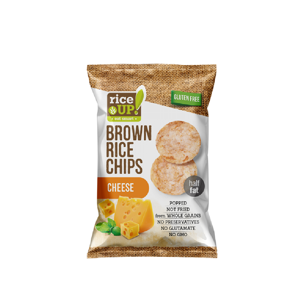 RiceUP! - Whole Grain Rice Chips Cheese (25g) (50/carton) – Tasty Snack ...