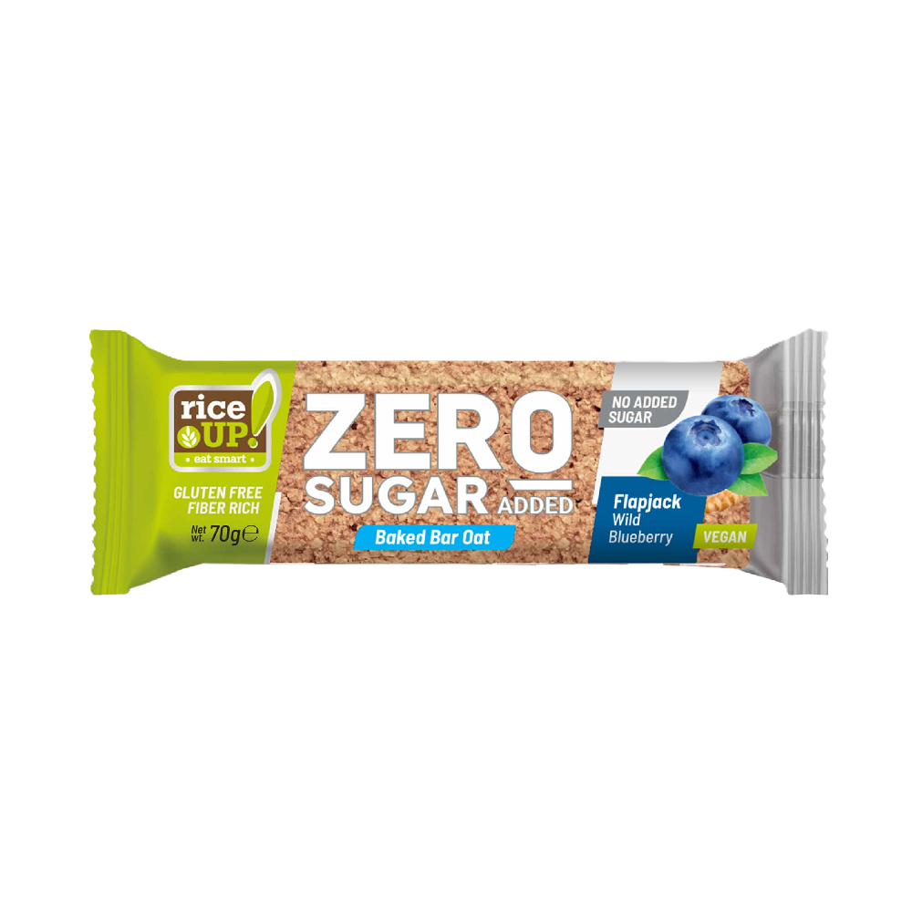 RiceUP! - Zero Sugar Gluten Free Oat Bar Wild Blueberry (70g) (12/cart ...