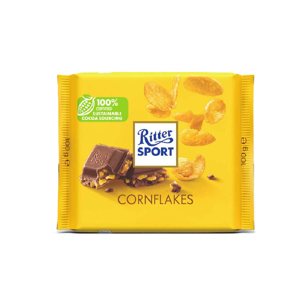 Ritter Sport - Cornflakes Chocolate (100g) (10/carton) – Tasty Snack Asia