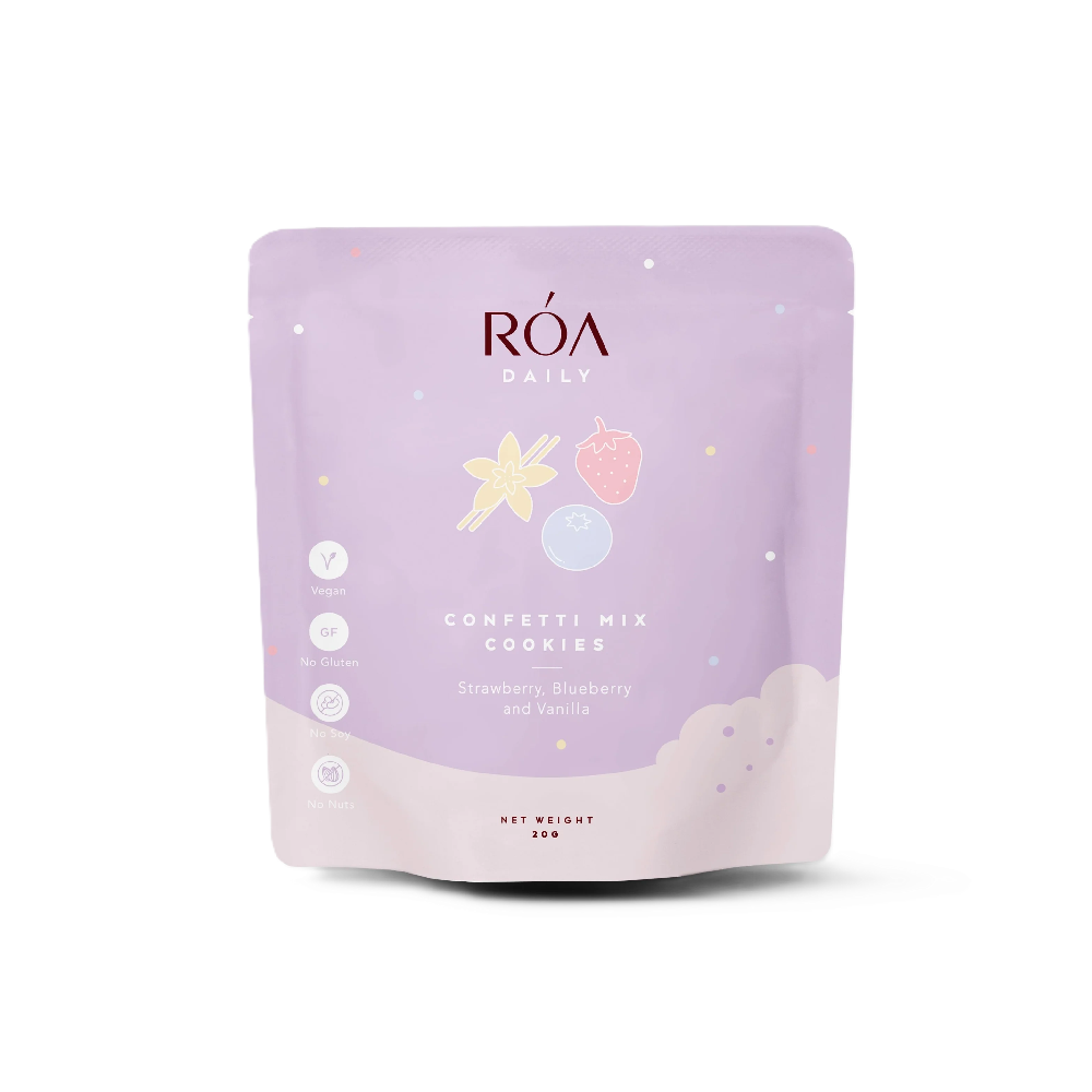 Roa Daily - Confetti Mix Cookies (20g) (200/carton) – Tasty Snack Asia