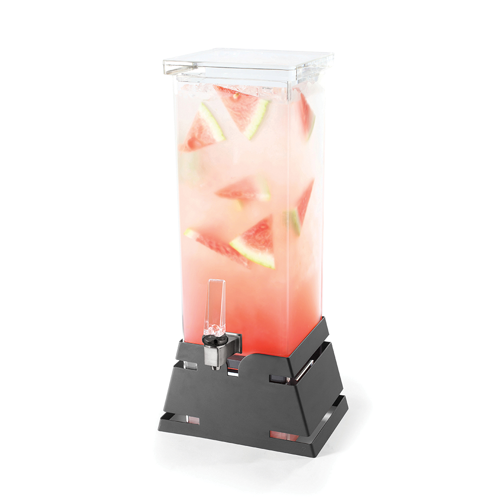 Square Beverage Dispenser with Black Matte Pyramid Base – TastySnackAsia