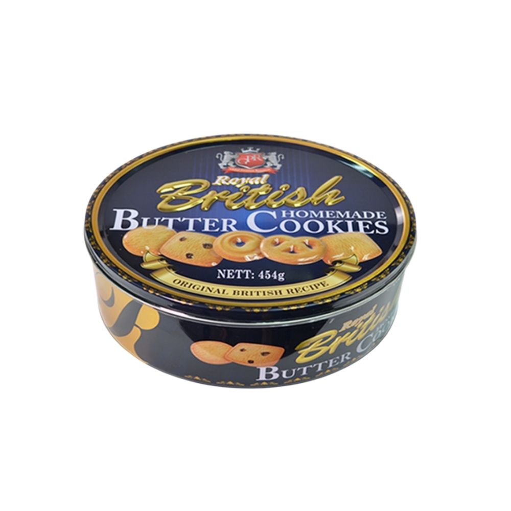 Royal British - Big Homemade Butter Cookies Tin (454g) (12/carton ...