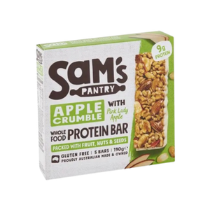 Sam's Pantry - Apple Crumble Protein Bar (5/pack) (38g) (6/carton ...