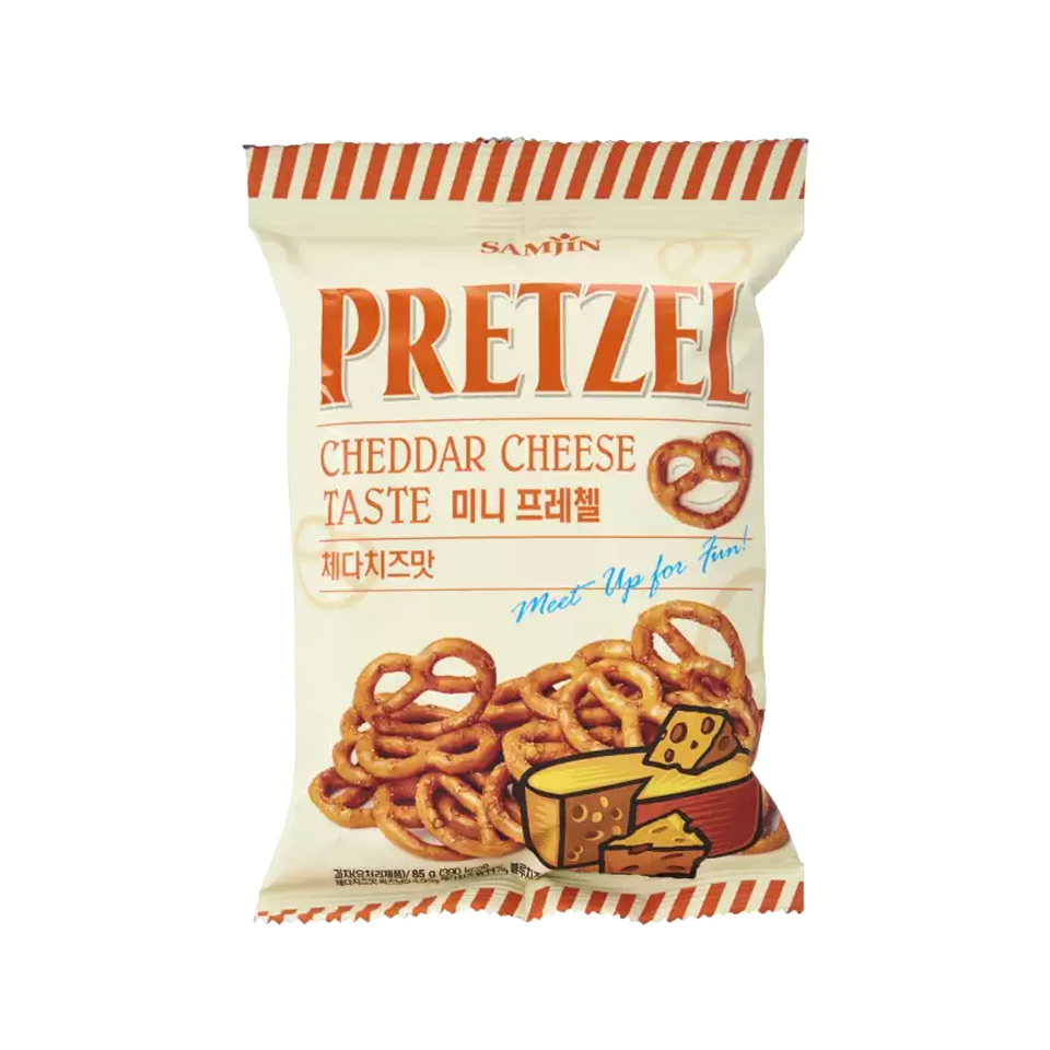 Samjin - Pretzel Cheddar Cheese Taste (85g) (24/carton) – Tasty Snack Asia