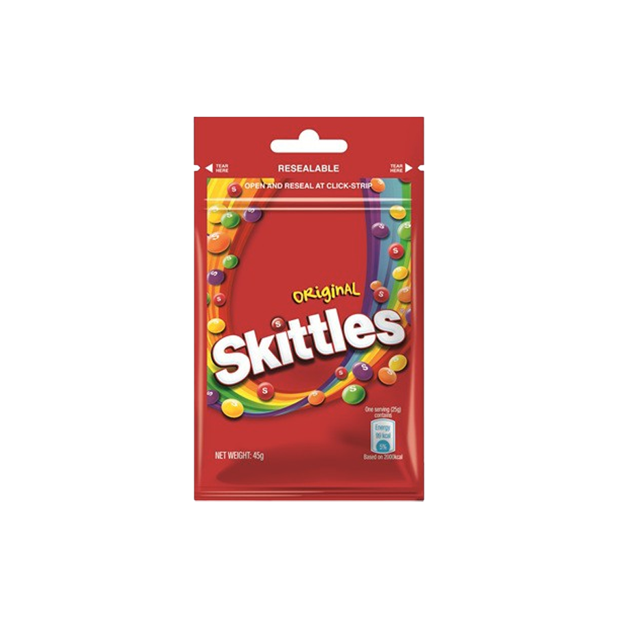 Skittles - Original Fruity Candy (45g) (20/carton) – Tasty Snack Asia