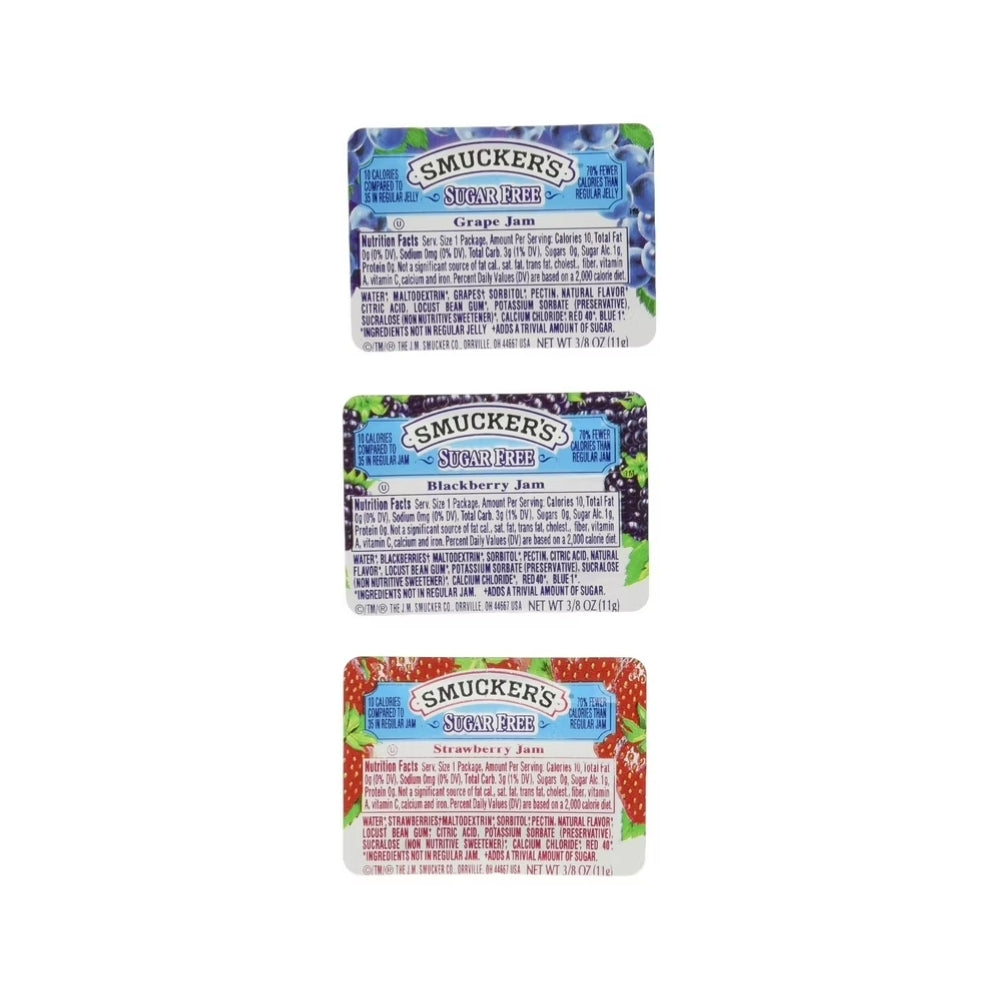 Smucker's - Sugar Free Assorted Portion Jam (10.6g) (200/carton ...