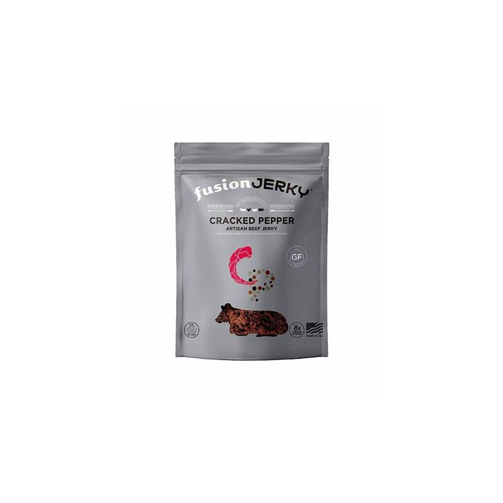 Snack Guru - Cracked Pepper Beef Jerky (28.3g) (25/carton) – Tasty ...