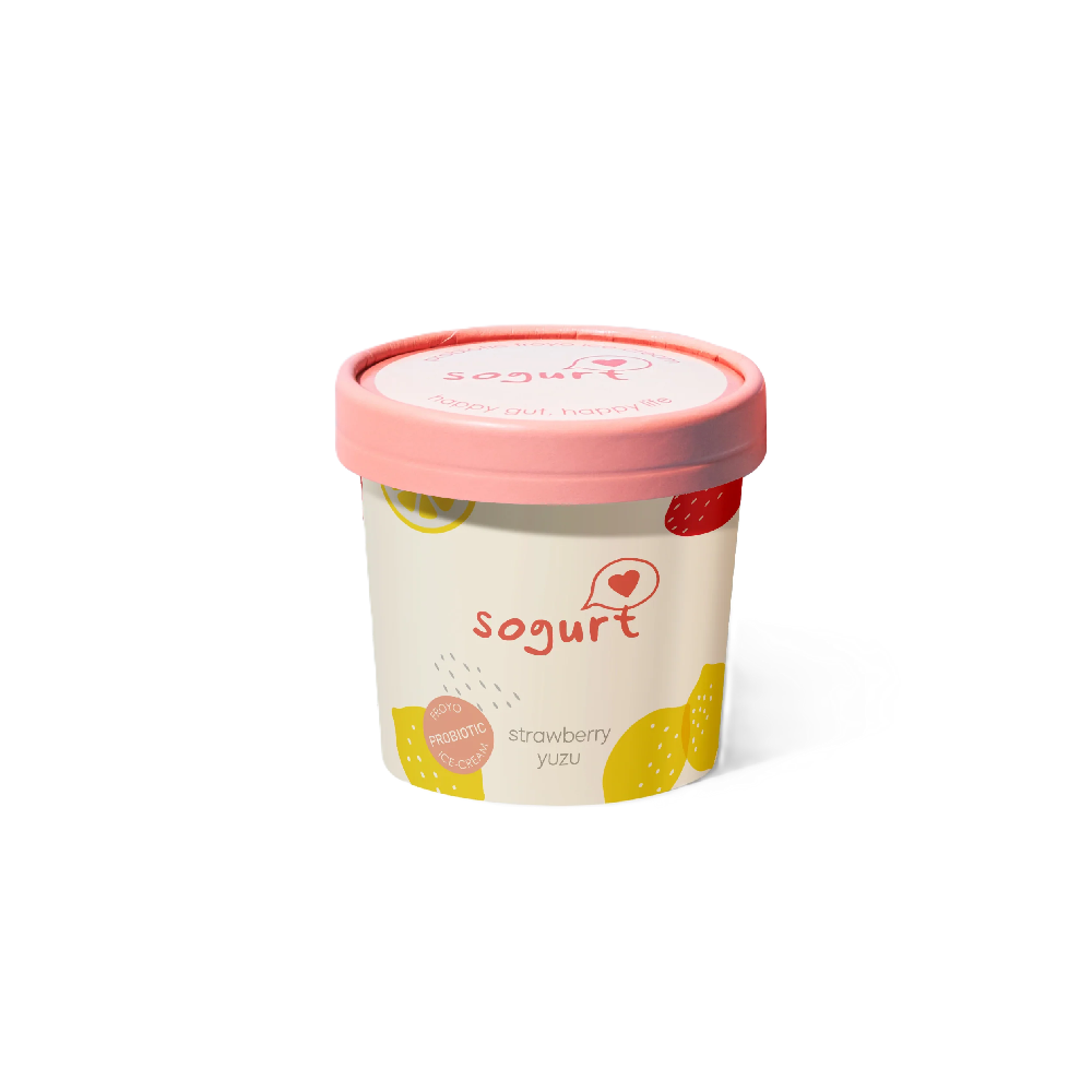 Sogurt - Strawberry Yuzu Frozen Yogurt Ice Cream Minicup (120ml) (40/c ...