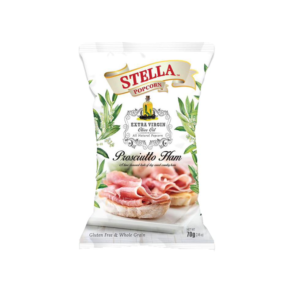 Stella Popcorn - Prosciutto Ham Popcorn (70g) (12/carton) – Tasty Snack ...