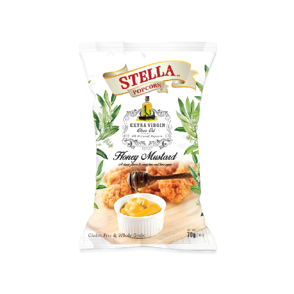 Stella Popcorn - Honey Mustard Popcorn (70g) (12/carton) – Tasty Snack Asia