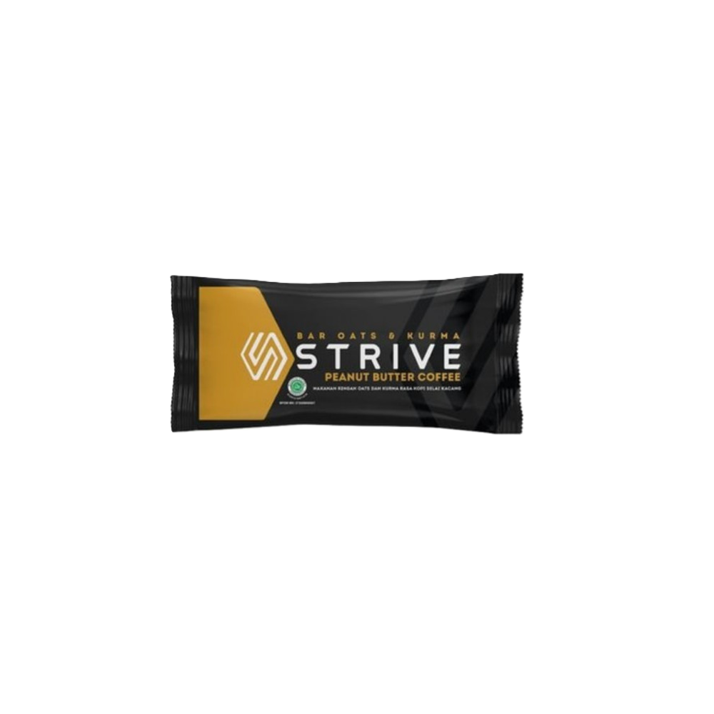 Strive - Peanut Butter Coffee Bar Oats & Kurma (20g) – Tasty Snack Asia
