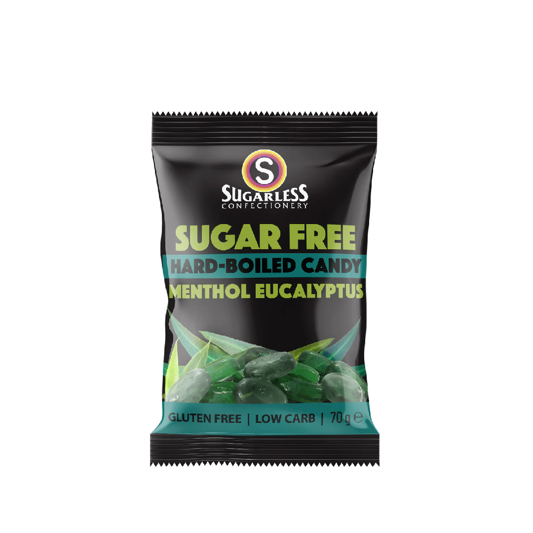 Sugarless Confectionery - Hard Boiled Menthol Eucalyptus Flavour Candy ...