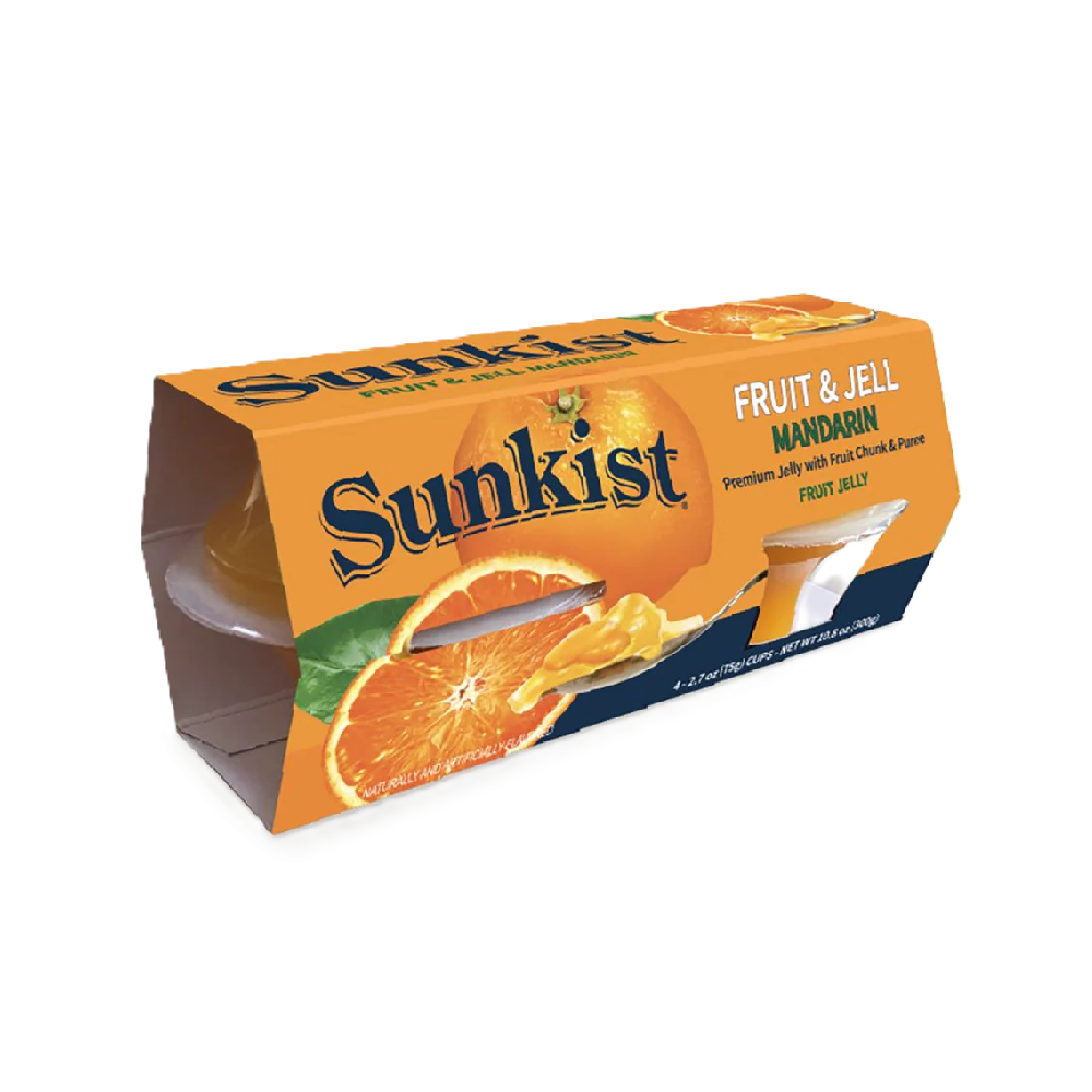 Sunkist - Mandarin Jelly (4/pack) (300g) (12/carton) – Tasty Snack Asia