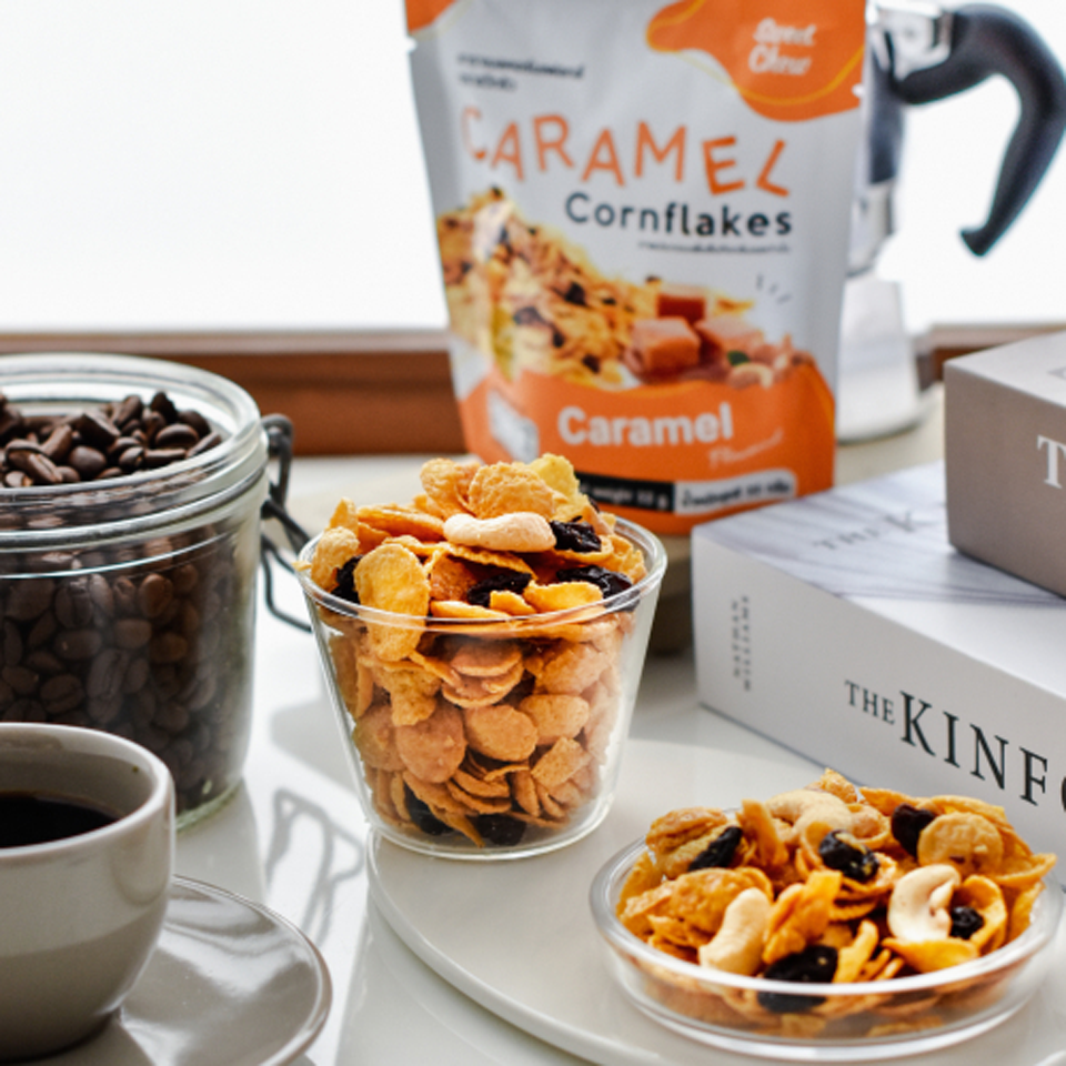 Sweet Chew - Caramel Flavoured Cornflakes (32g) (48/carton) – Tasty ...