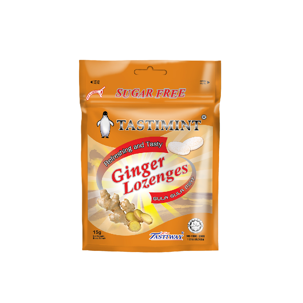 Tastimint - Sugar Free Ginger Lozenges (15g) (30/carton) – Tasty Snack Asia