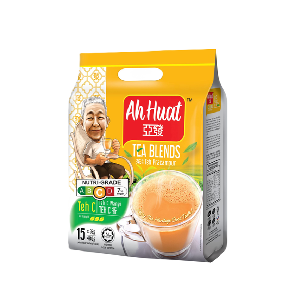 Ah Huat - Teh C (15/pack) (32g) (20/carton) – Tasty Snack Asia