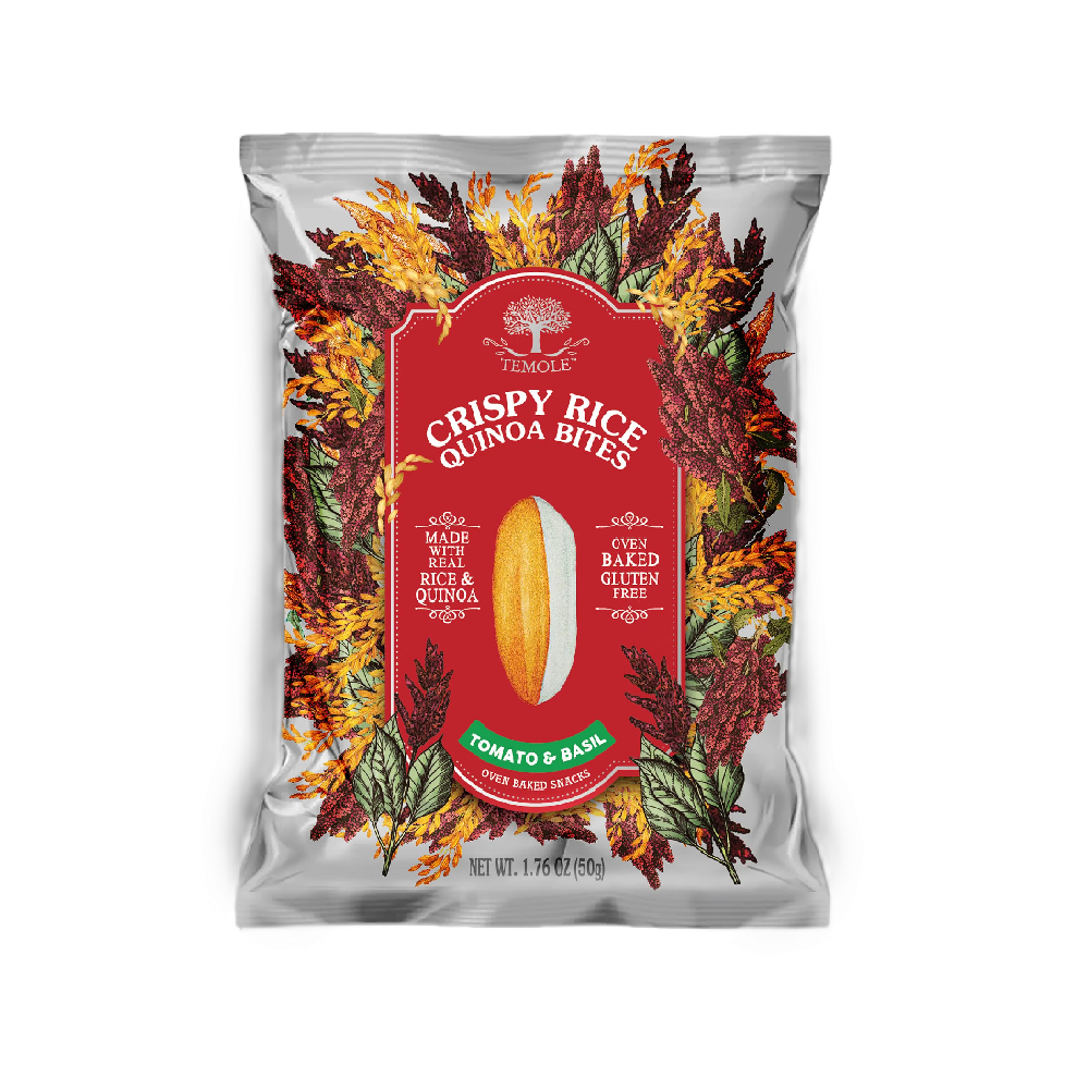Temole - Tomato Basil Quinoa Rice Crunch (50g) (24/carton) – Tasty ...