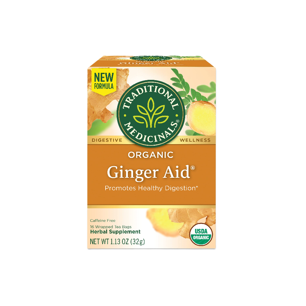 Traditional Medicinals - Organic Ginger Aid Tea (16/pack) (24g) (6/car ...