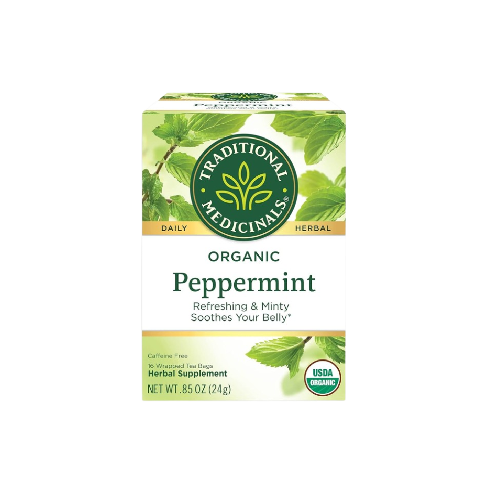 Traditional Medicinals - Organic Peppermint Tea (16/pack) (24g) (6/car ...