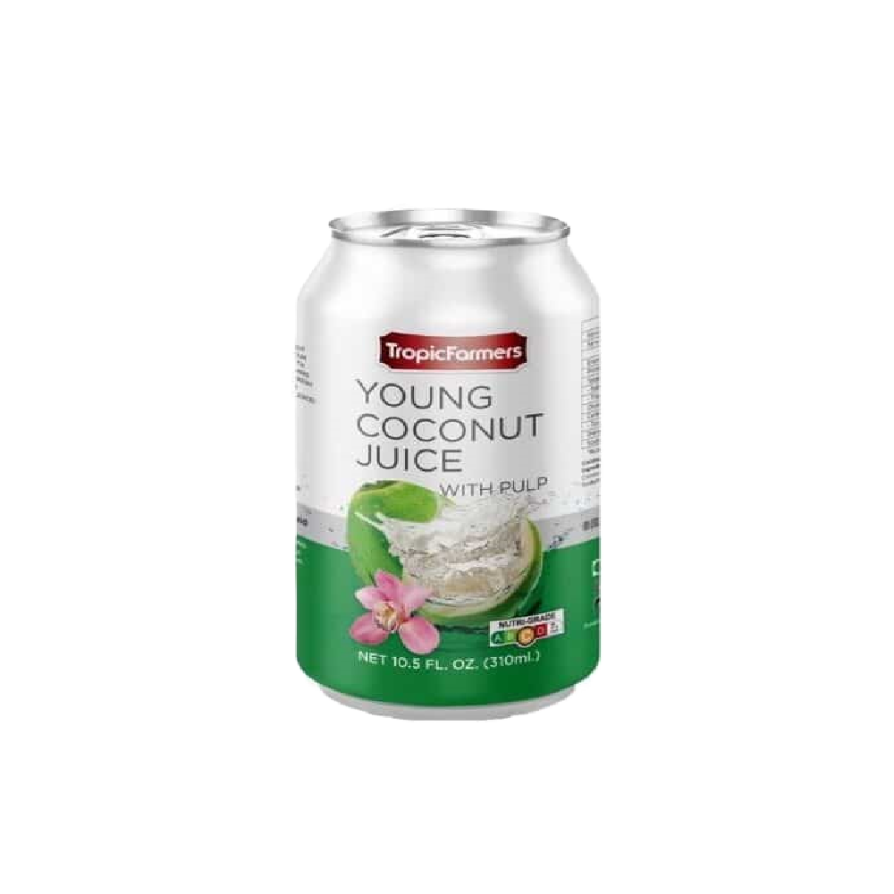 TropicFarmers - Young Coconut With Pulp Can Drink (310ml) (24/carton ...