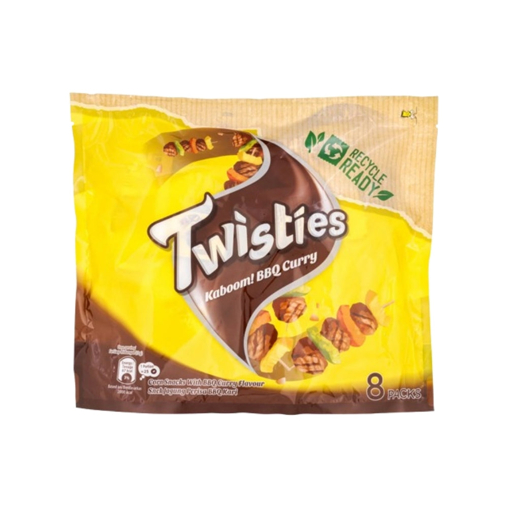 Twisties - BBQ Curry Chips (8/pack) (13g) (30/carton) – Tasty Snack Asia